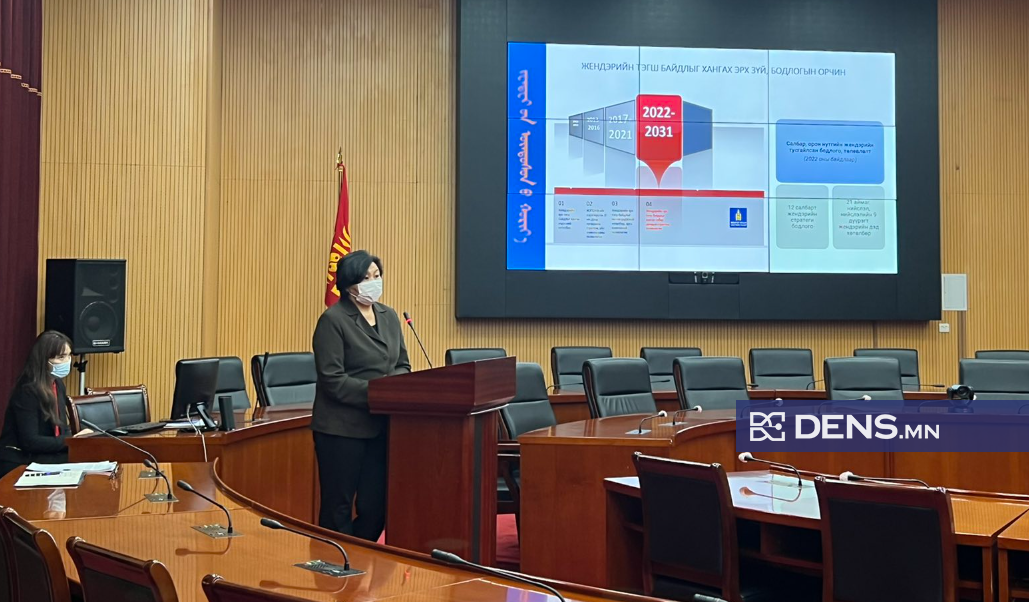 “ЖЕНДЭРИЙН ЭРХ ТЭГШ БАЙДЛЫГ ХАНГАХ САЛБАР ДУНДЫН СТРАТЕГИ ТӨЛӨВЛӨГӨӨ 2022 2031 ” Г ТАНИЛЦУУЛЖЭЭ
